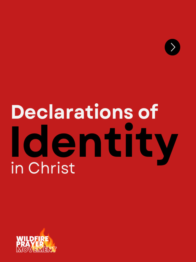 Declarations of Identity in Christ.pdf | PDF | Jesus | Epistle To The ...