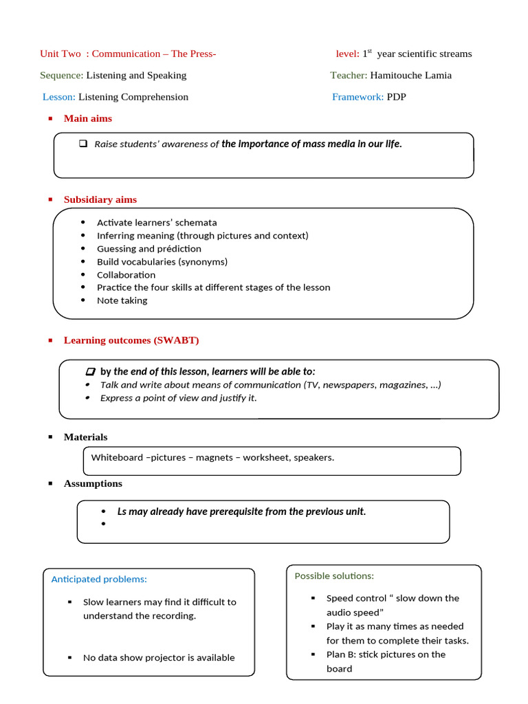 Unit Two Listening and Speaking | PDF | The Guardian | News