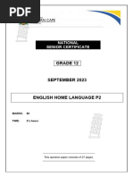 Grade 12 English HL Paper 2 Scope - 2025 | PDF