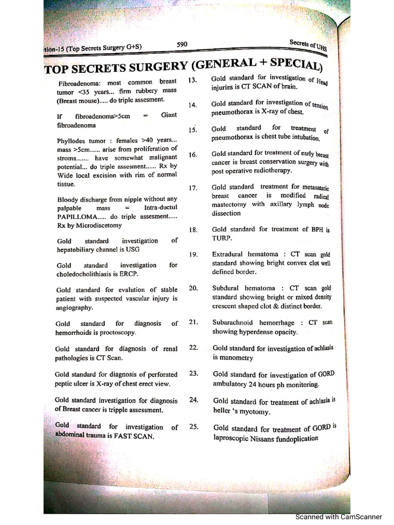 Surgery Points From Secrets of Uhs (Step 2) BOOK | PDF