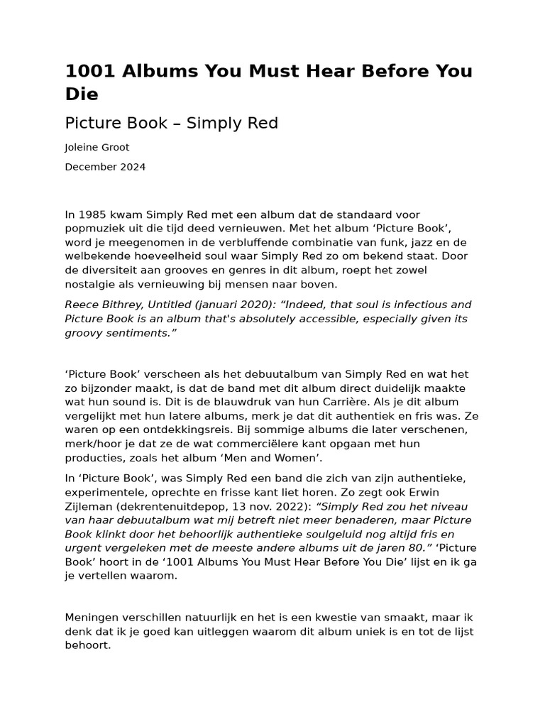 Picture Book Recensie | PDF