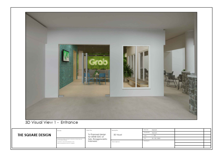 3D Visual for GRAB GDC Entrance | PDF