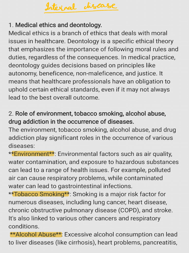Internal Diseases Exam - 231020 - 034557 | PDF
