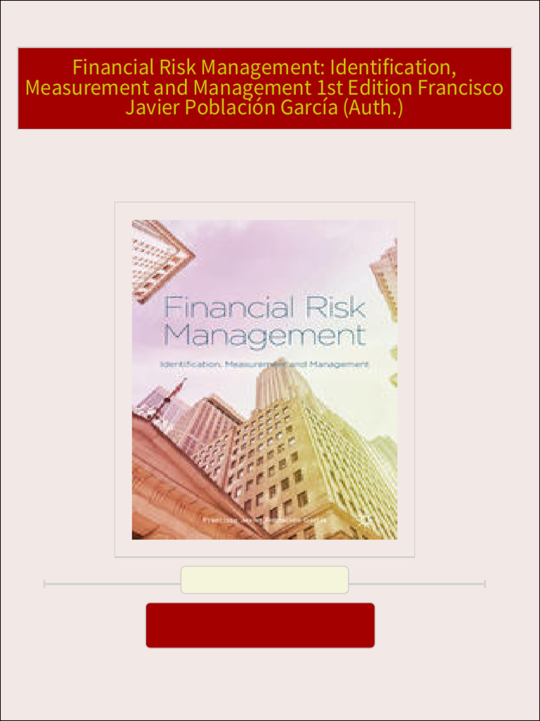 Download ebooks file Financial Risk Management: Identification ... Download ebooks file Financial Risk Management: Identification ...