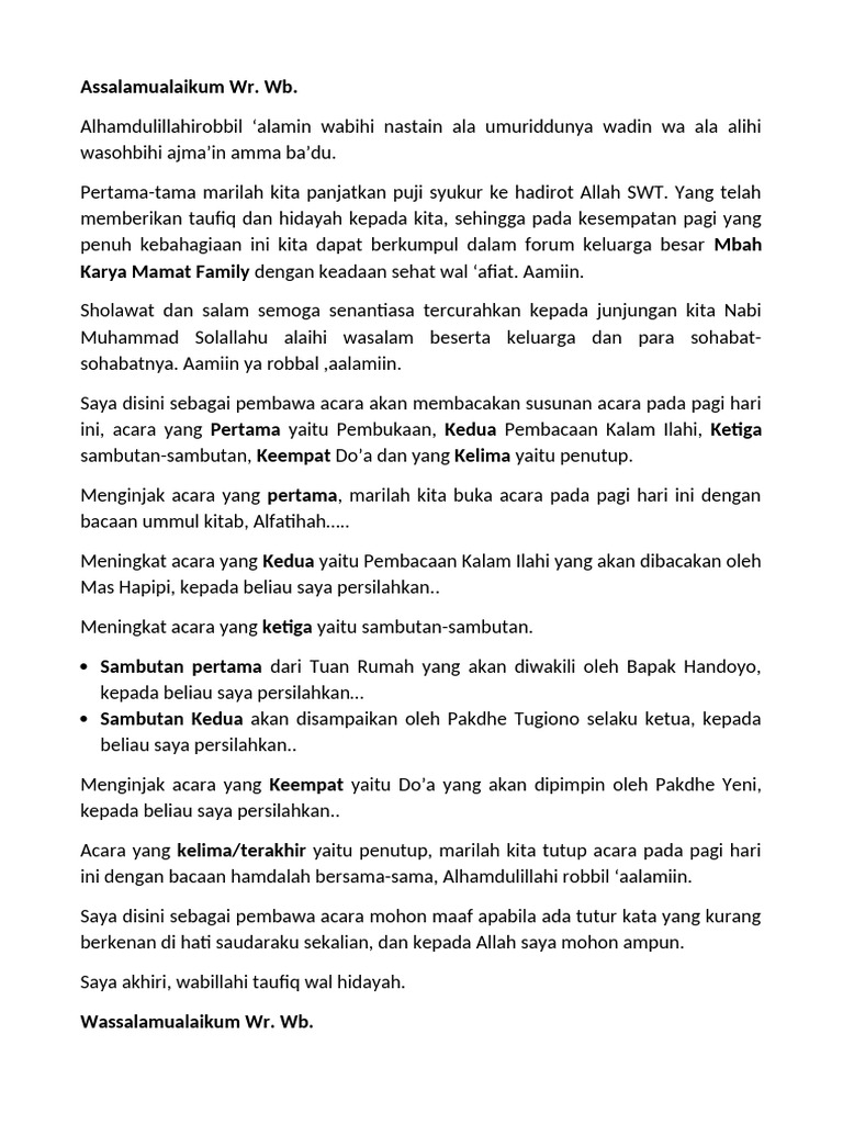Assalamualaikum Wr | PDF