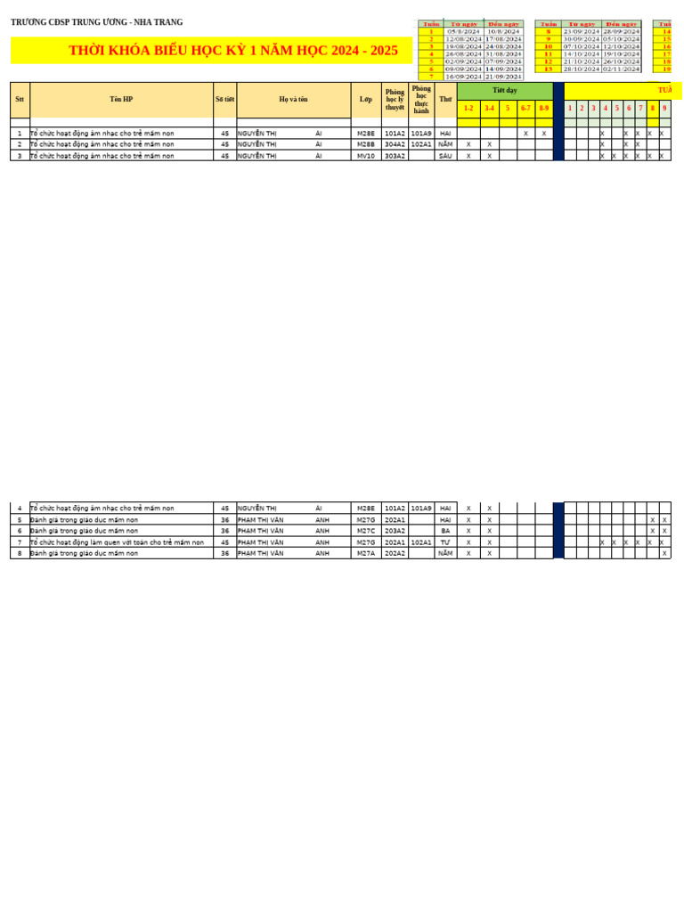 Tkb Hk1 24.25 Web Ban Final 14.11.24 (Dieu Chinh Lan 4) | PDF