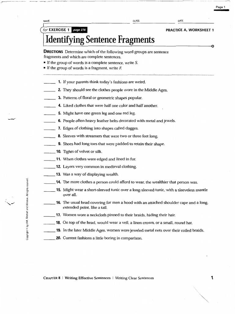 Identifying Sentence Fragments and Run-ons | PDF | Antarctica ...