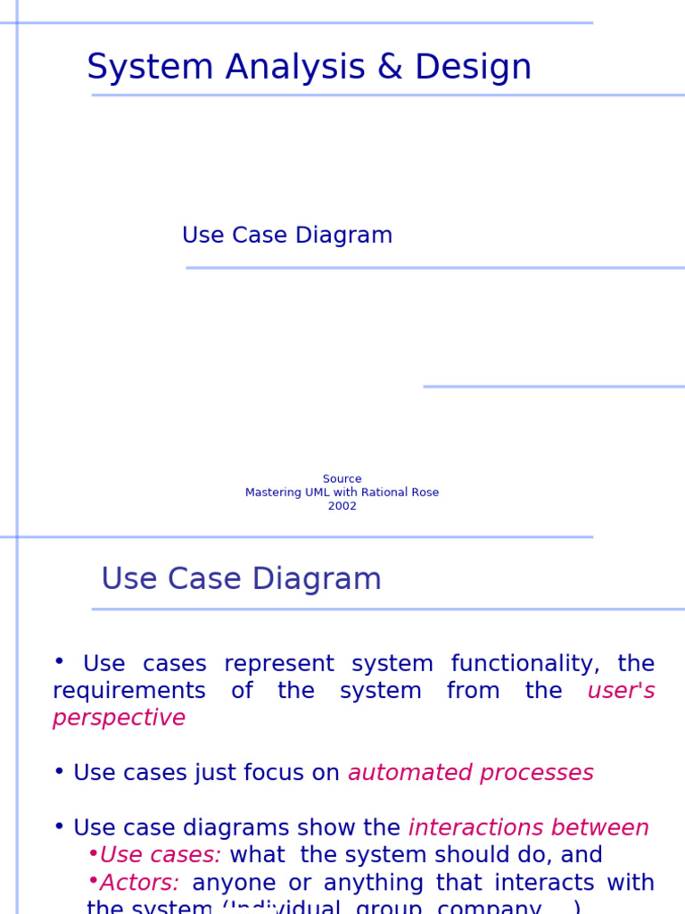 Use Case Diagrams in UML Explained | PDF | Use Case | Unified Modeling ...