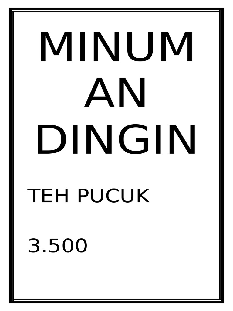 Minuman Digin | PDF