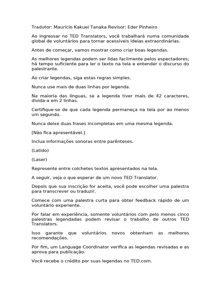 TED_translator | PDF | Revisão