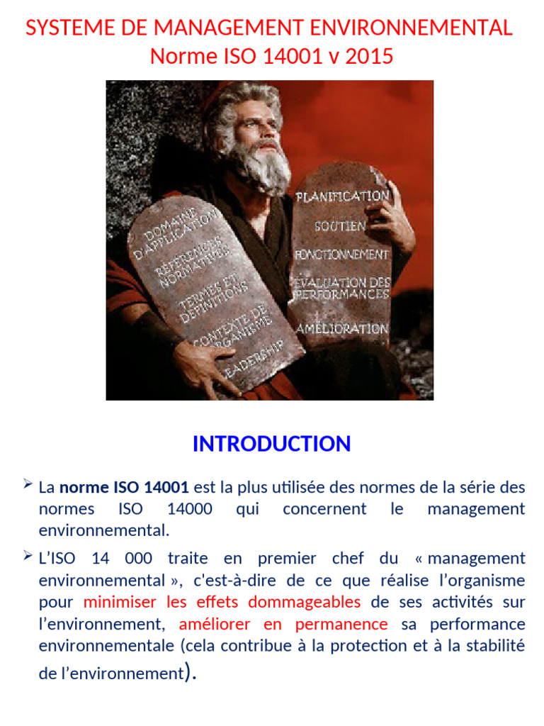 ISO 14001 2015 | PDF | Environnement naturel | Gestion des ressources ...