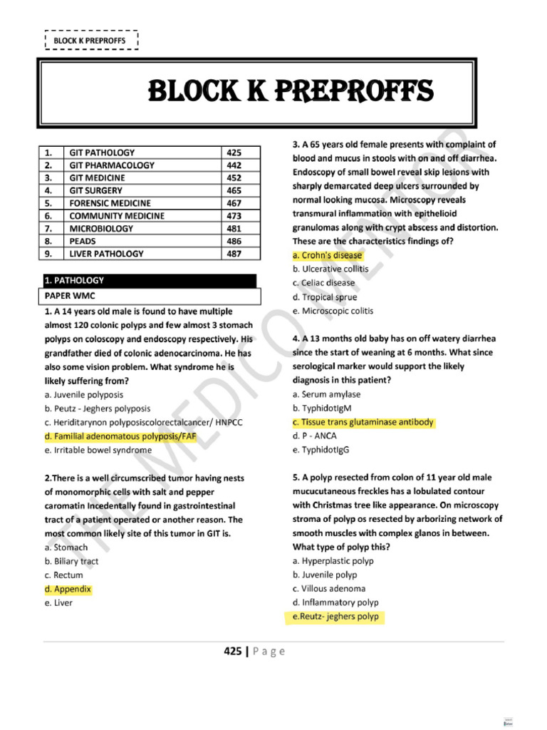 25b.tmm Block K Preproffs Solved | PDF