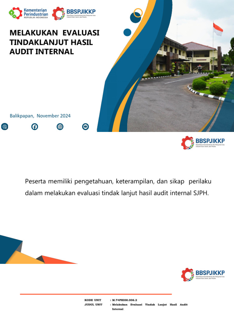 UK 6. Melakukan Evaluasi Tindak Lanjut Hasil Audit Internal | PDF