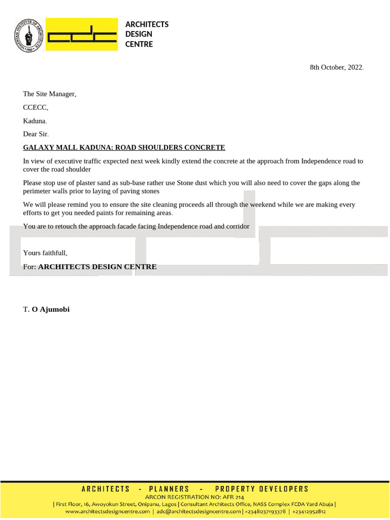 Road Shoulder Concrete | PDF