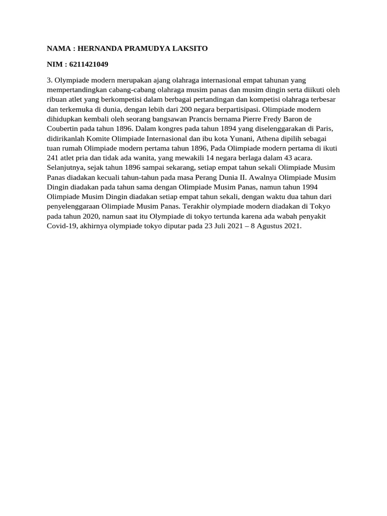 Sejarah UAS - Hernanda Pramudya Laksito | PDF