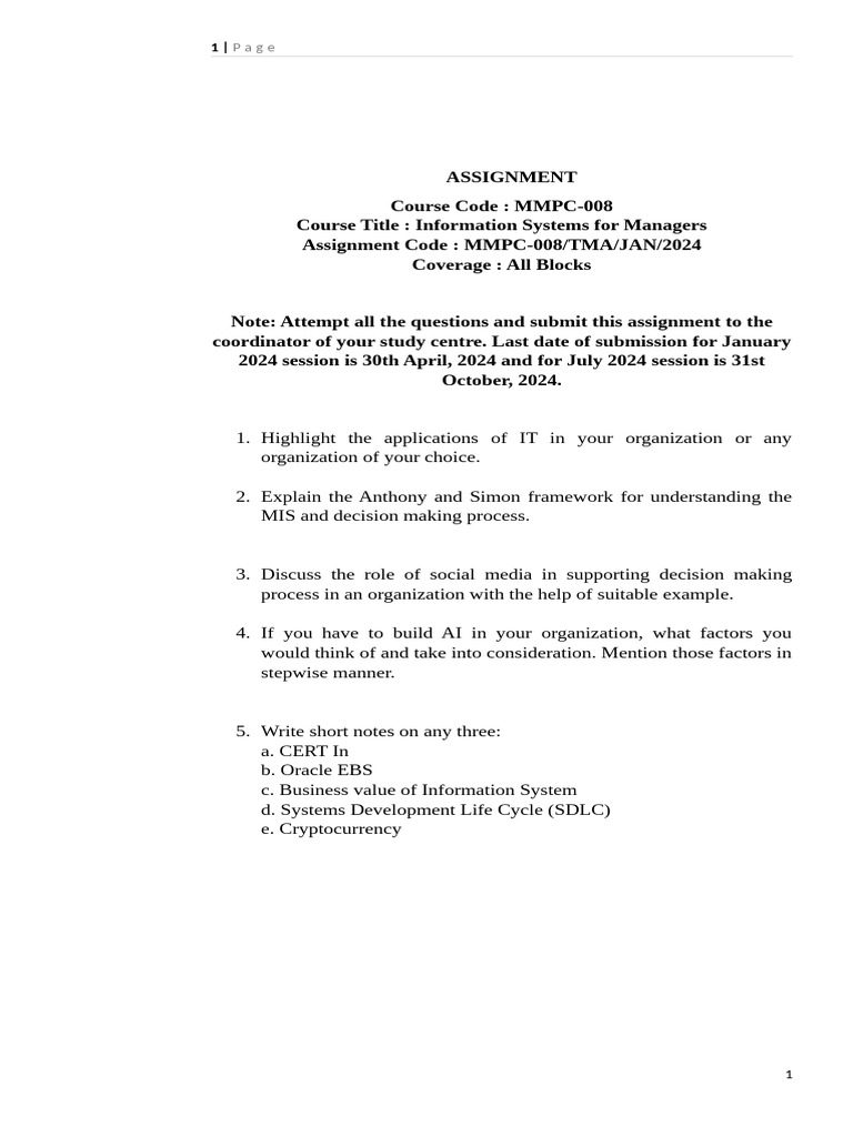 ASSIGNMENT-2nd Sem Answer Set | PDF | Artificial Intelligence | Intelligence (AI) & Semantics
