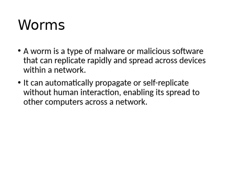 Worms Definition | PDF