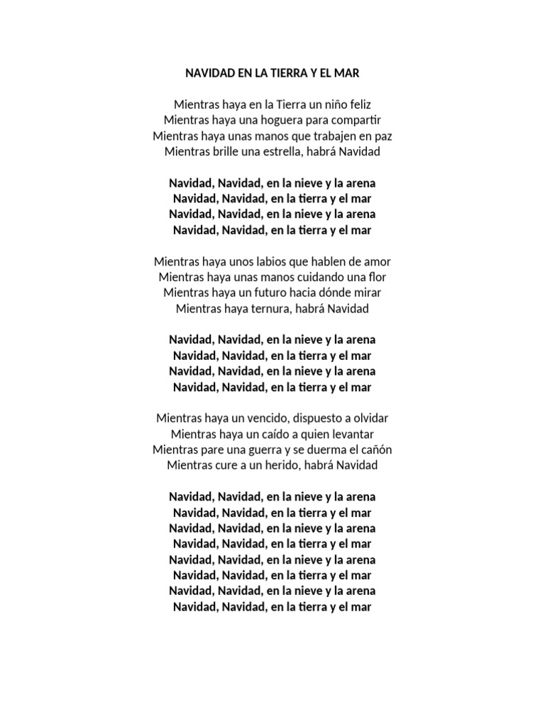 Navidad en La Tierra y El Mar | PDF