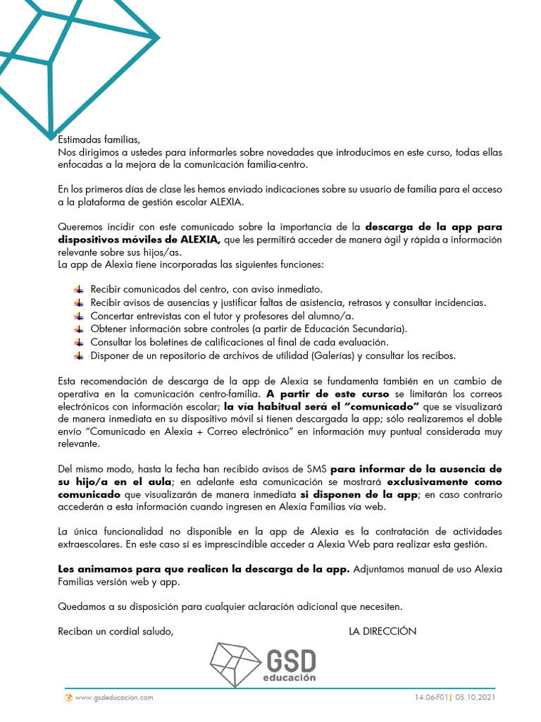 Descarga app alexia | PDF