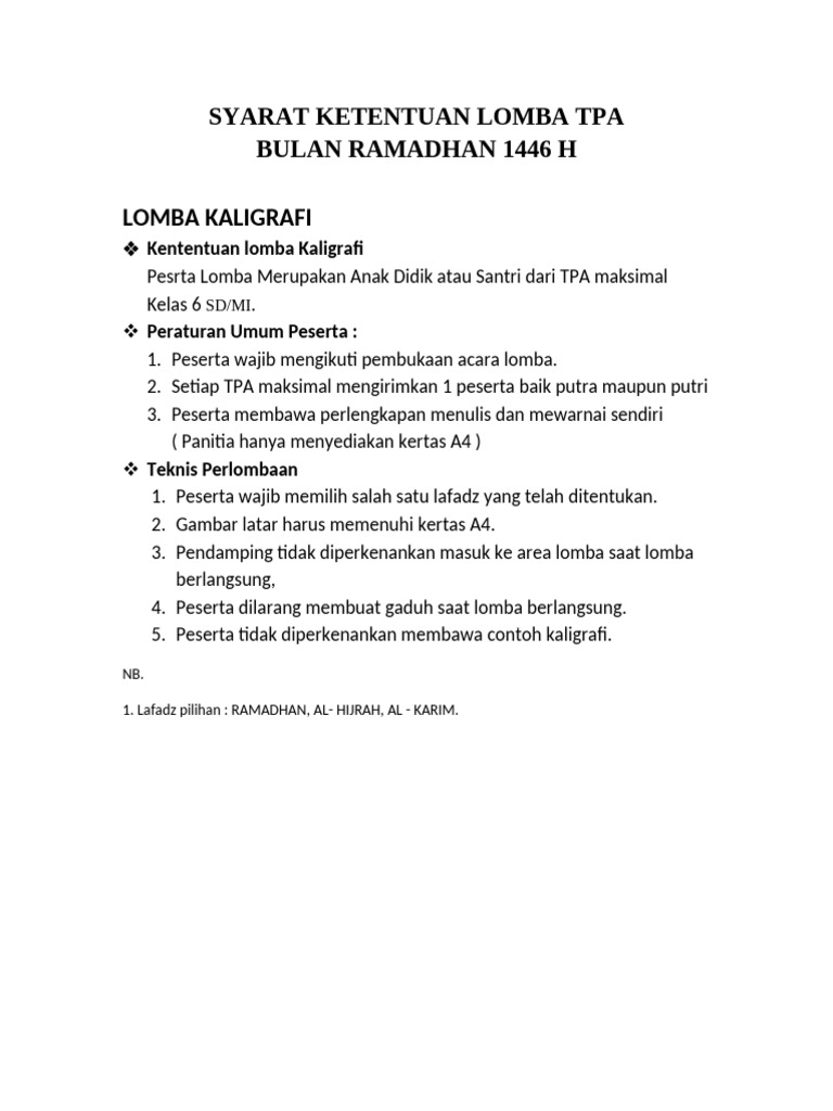 Cara Penilaian Lomba Mading | PDF