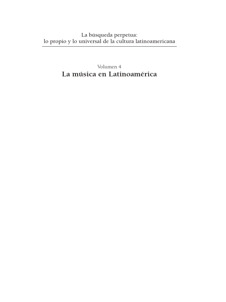 La Música en Latinoamérica-4 | PDF