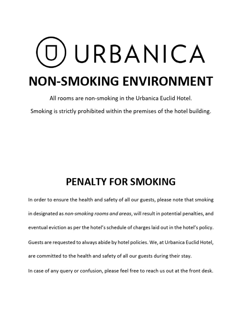 NON Smoke Notification | PDF