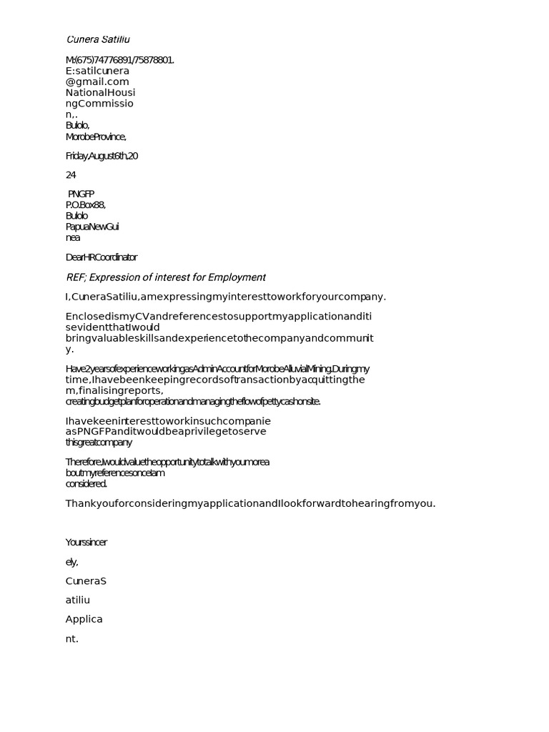 PNFP Interest Letter August 6th 2024 | PDF