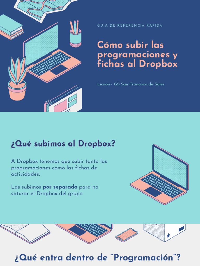 Cómo Subir Las Programaciones y Fichas Al Dropbox | PDF