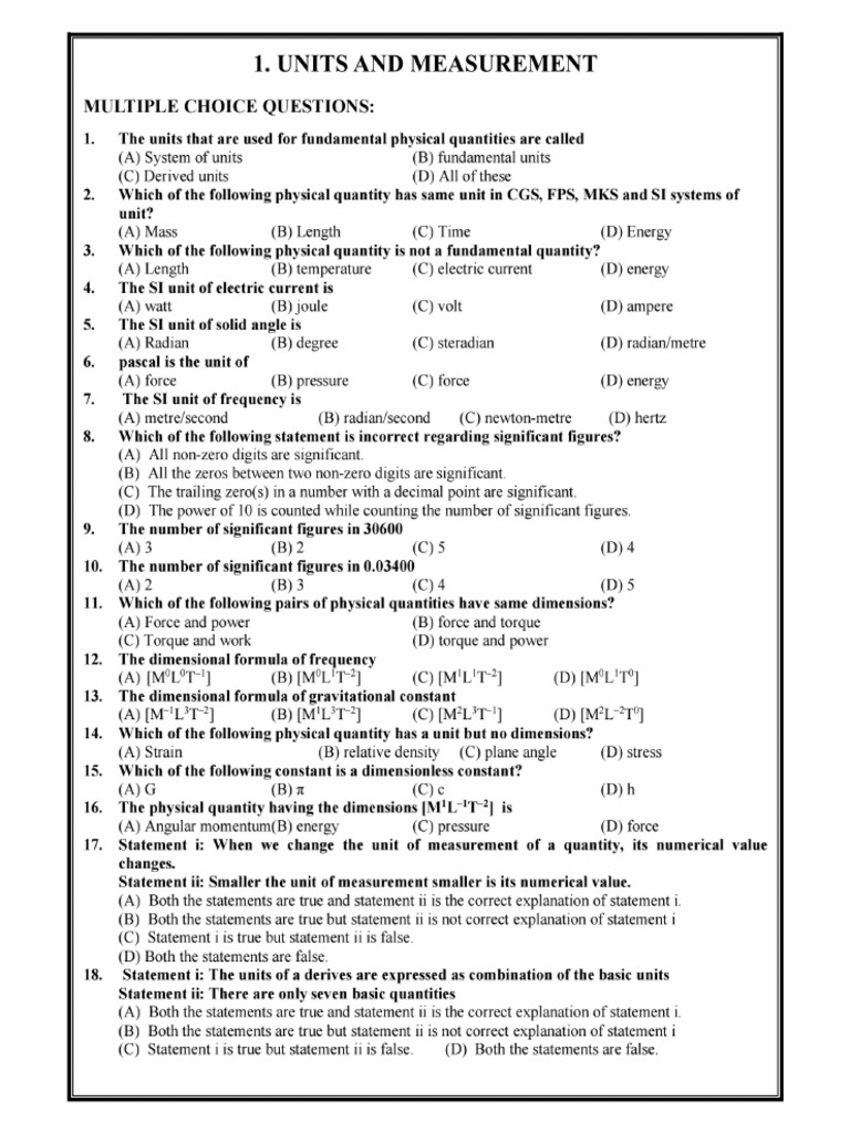 I Puc Physics 1st Puc | PDF