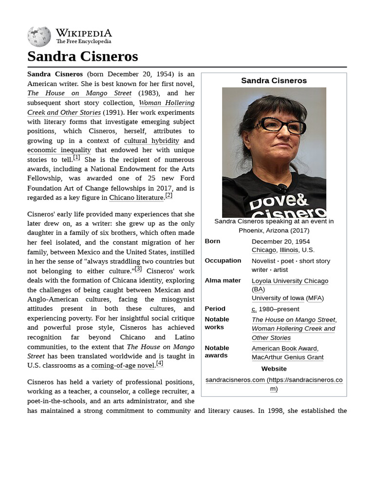 Sandra_Cisneros | PDF