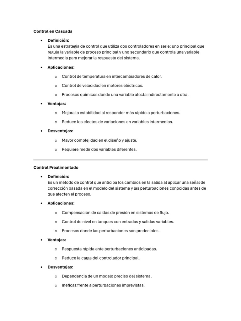 Tipos de Control | PDF | Sistema de control