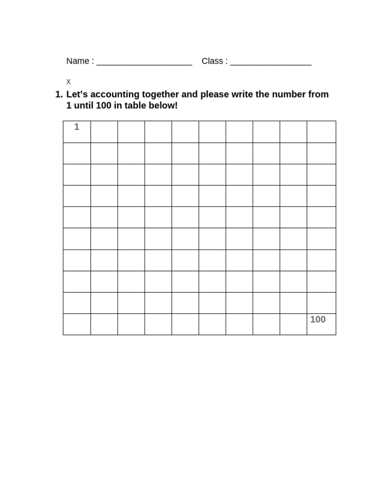 Worksheet 1 Math | PDF