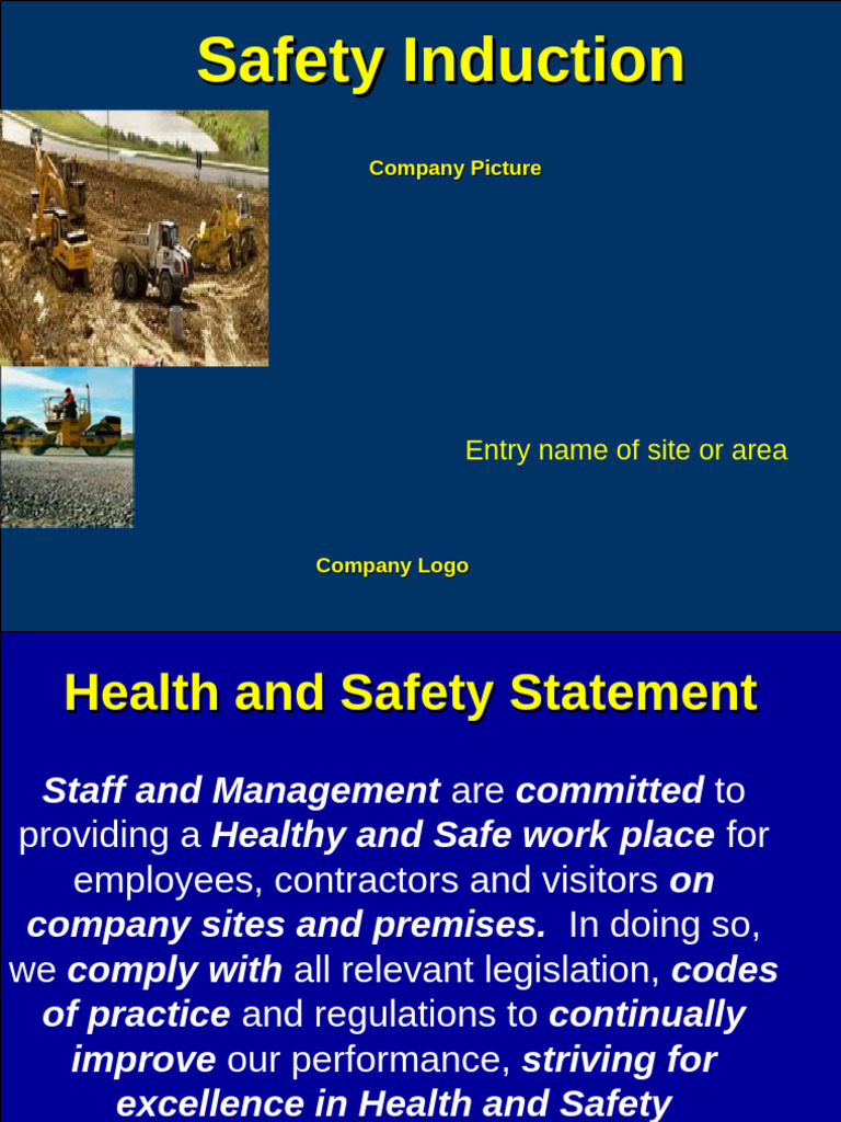 CP HS S Induction - Slides | PDF | Occupational Safety And Health | Safety