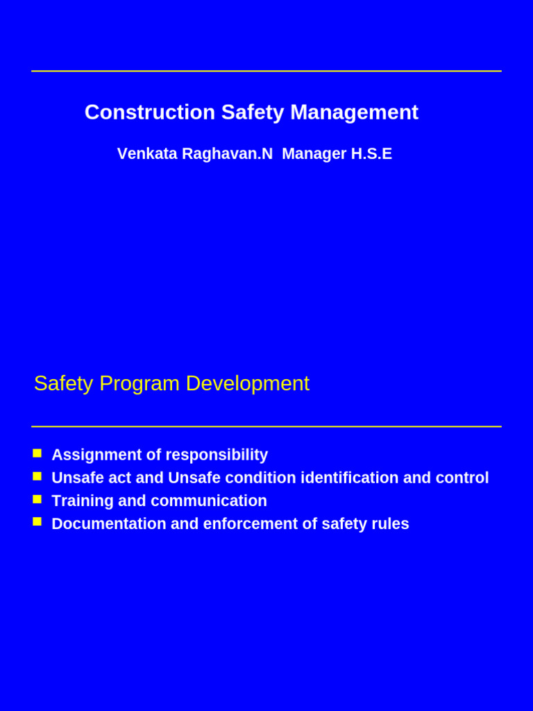 construction safety... | PDF | Safety | Occupational Safety And Health Administration