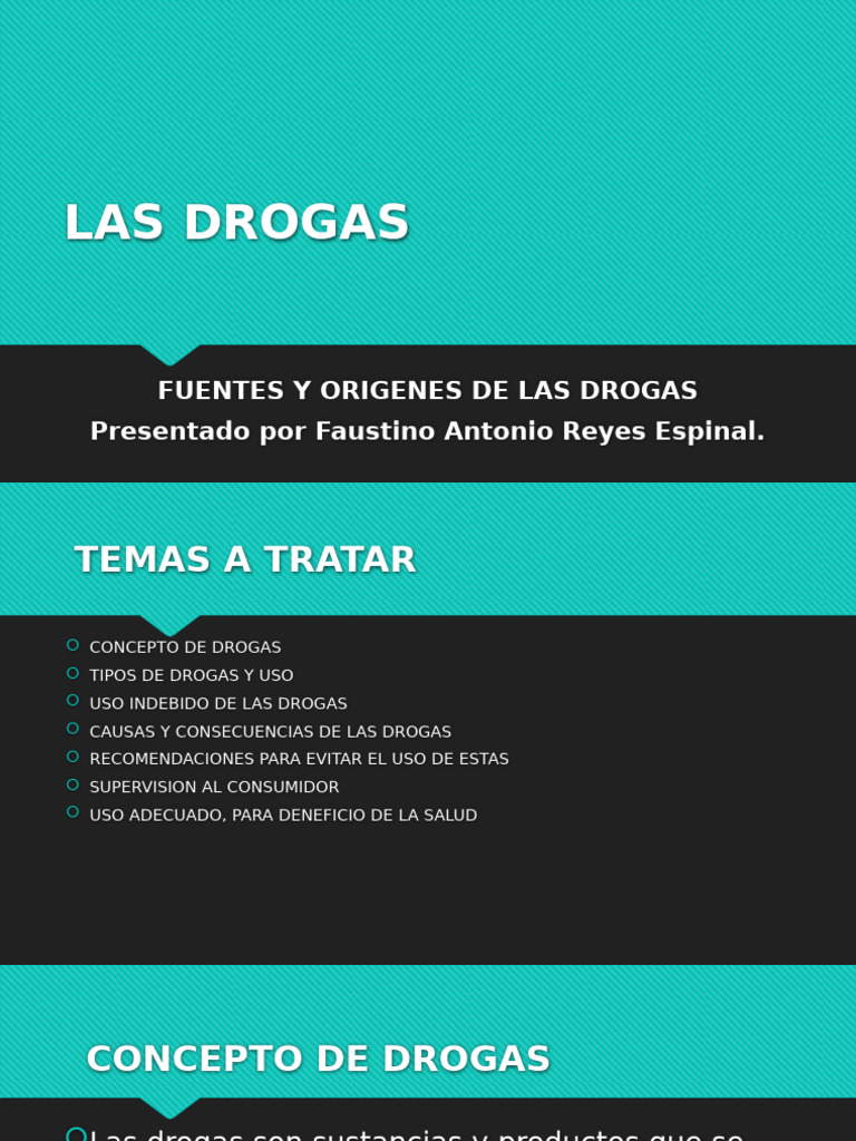 Las Drogas | PDF | Drogas