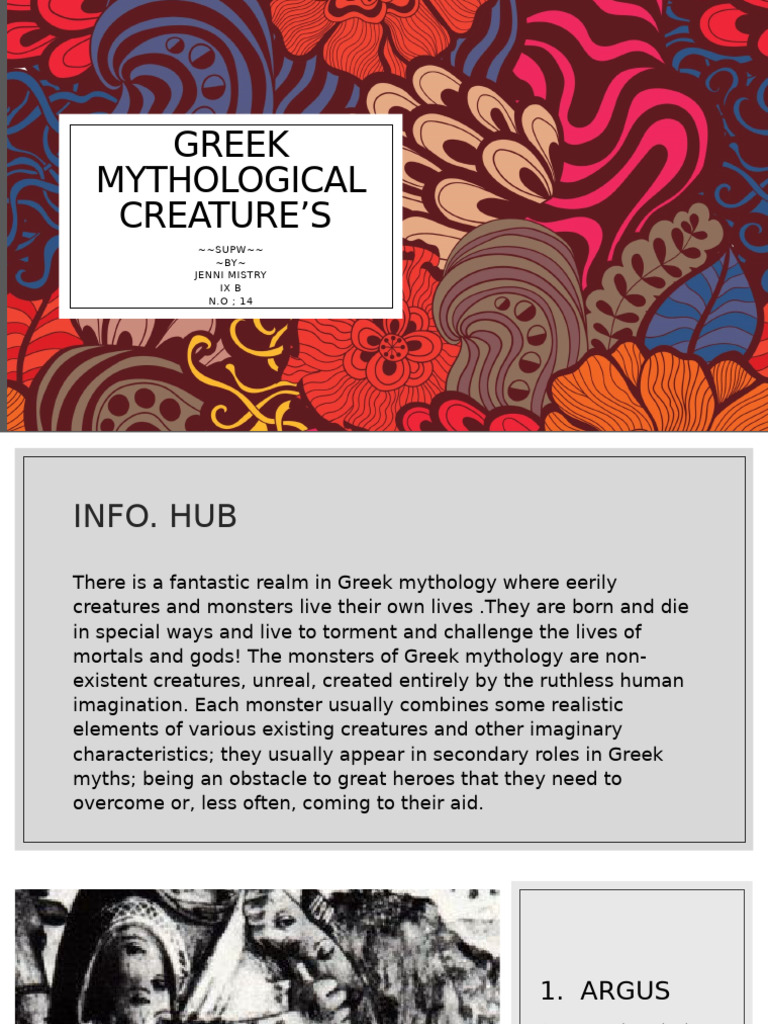 Greek Mythological Creatures | PDF