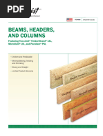 1.9E Microllam LVL Headers and Beams: Specifier'S Guide | PDF | Beam ...