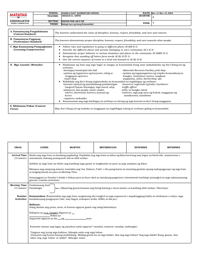 LE_Kindergarten_Q2_Week7 | PDF