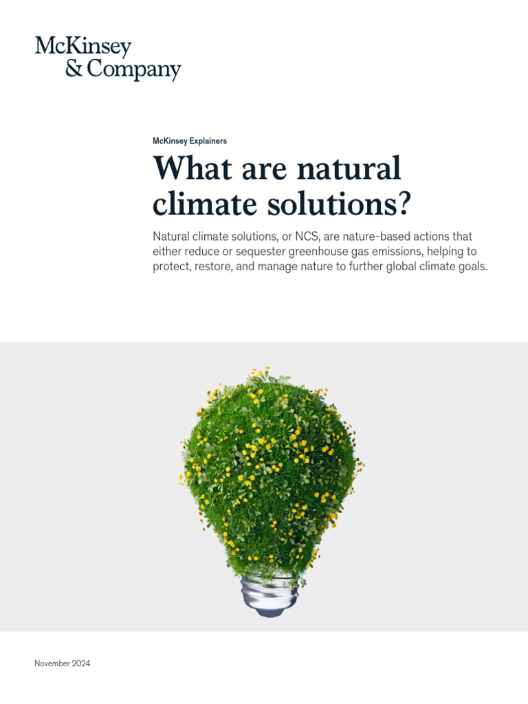 what-are-natural-climate-solutions | PDF | Climate Change | Carbon ...
