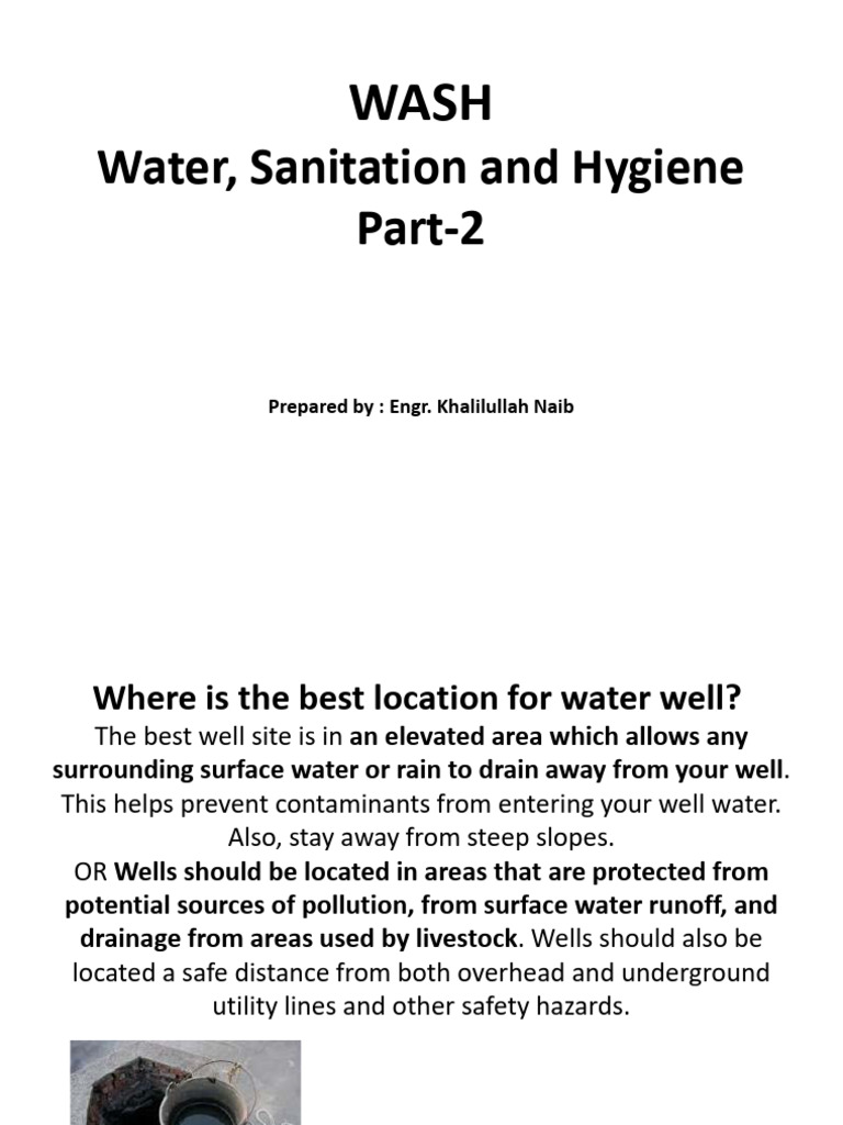 WASH part 2 | PDF | Wash | Water