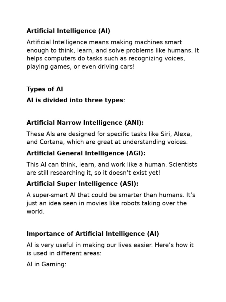 Artificial Intelligence | PDF