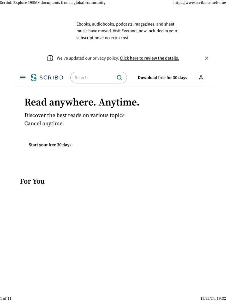 Scribd - Explore 195M+ Documents From A Global Community | PDF | Scribd ...