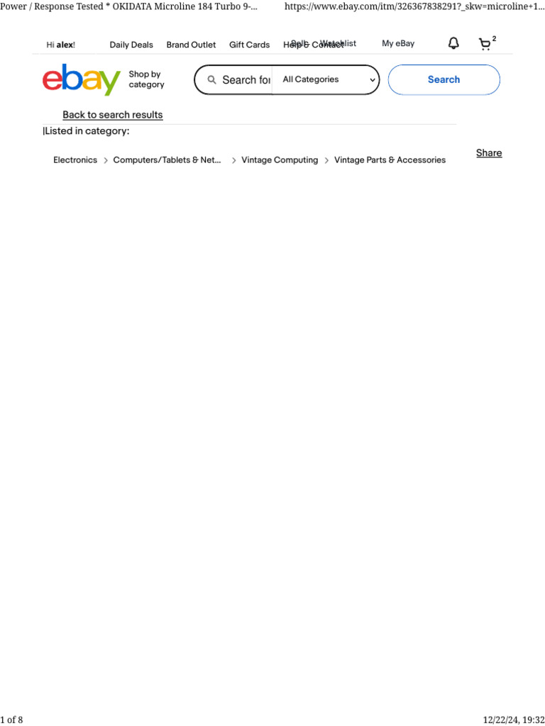 Power - Response Tested - OKIDATA Microline 184 Turbo 9-Pin Printer ...
