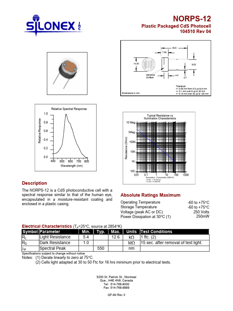 Norps 12 | PDF | Electrical Resistance And Conductance | Physical ...