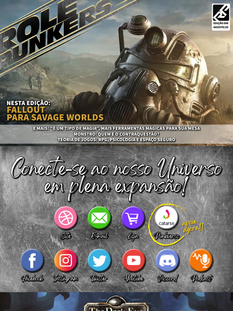 ROLEPUNKERS_-_RPRLP-0008e_-_2020-07(JULHO) | PDF | Humano | Jogos de RPG