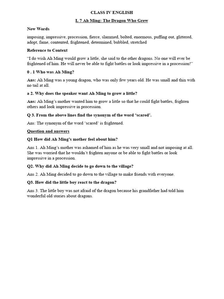 Ah Ming: The Growing Dragon Insights | PDF
