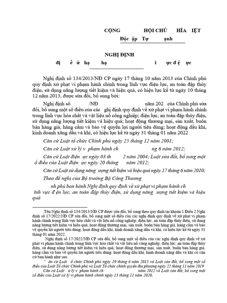 Van Ban Hop Nhat 02 Vbhn Bct Bo Cong Thuong (Xu Phat Hanh Chinh Dien Luc) | PDF