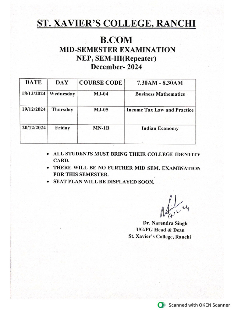 B. Com Mid Sem-3 (Repeater) | PDF