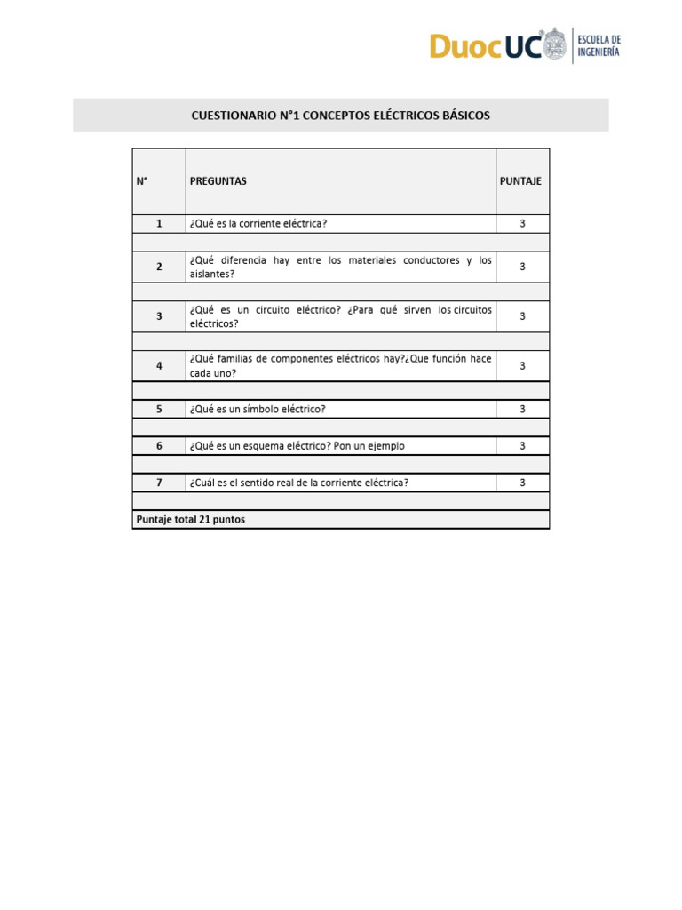 Cuestionario_N1_Conceptos_Electricos_Basicos_BB_AVA | PDF