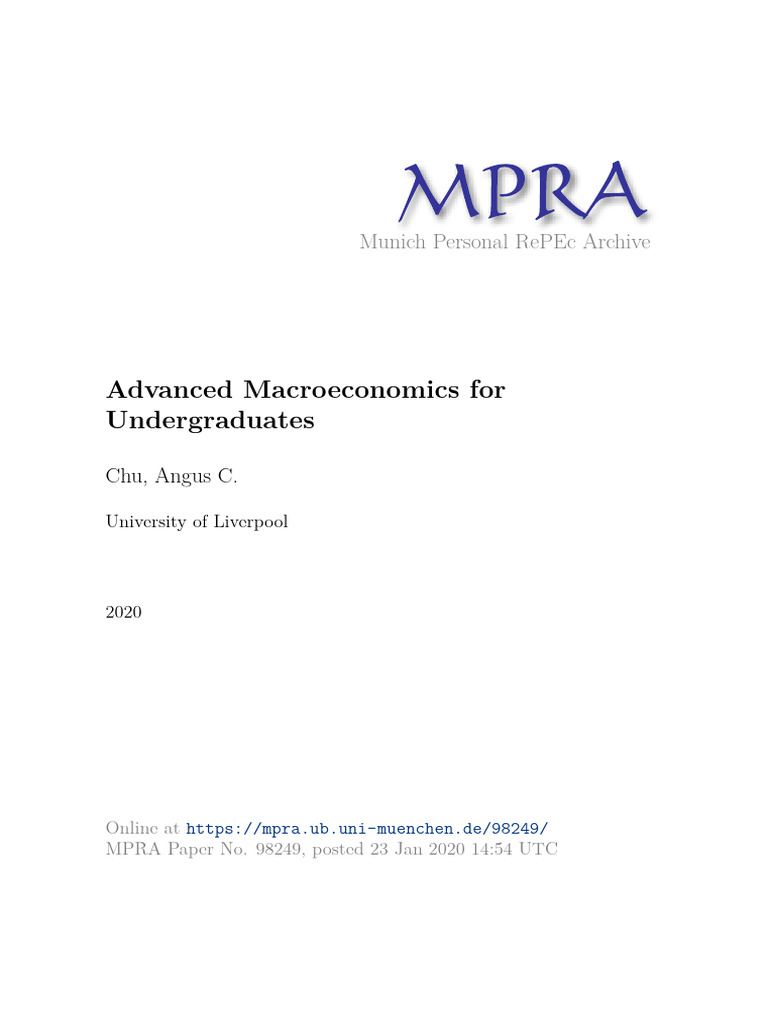Advanced Macro | PDF | Labour Economics | Long Run And Short Run